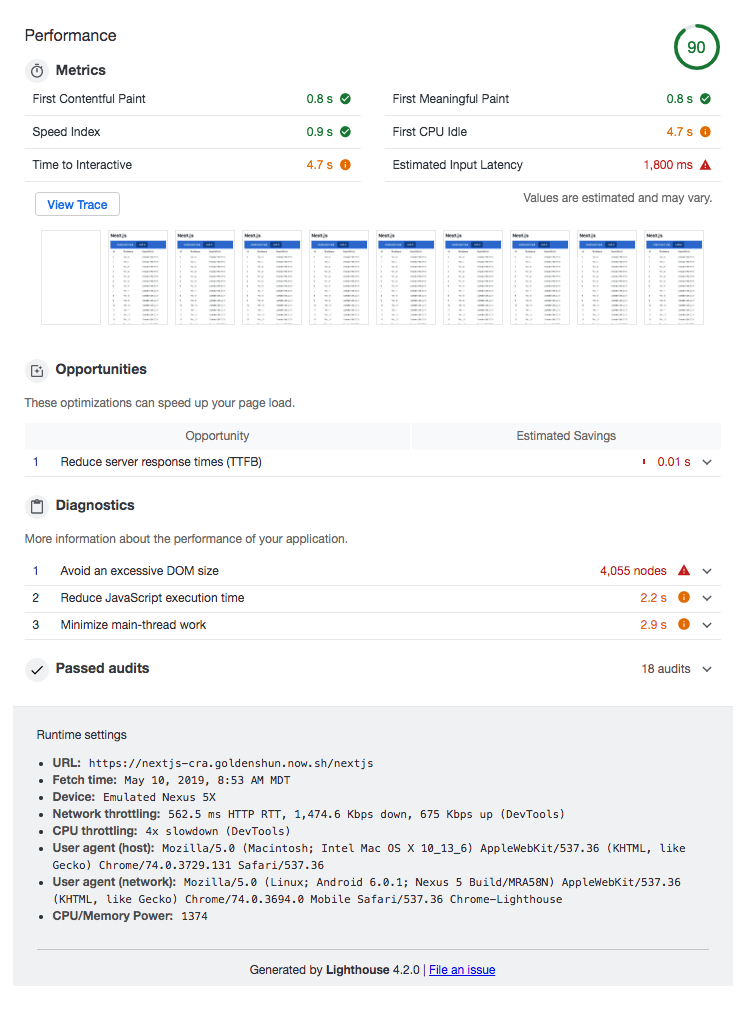 Performance Differences In Next Js Vs Create React App Logrocket Blog