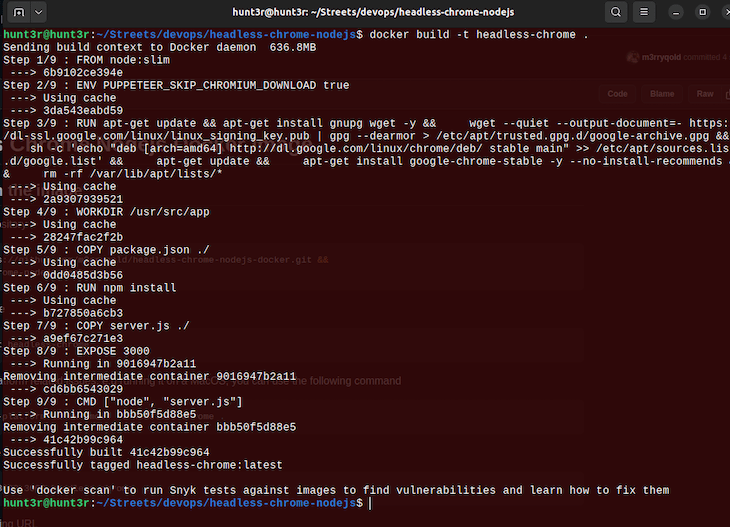 Setting Up A Headless Chrome Nodejs Server In Docker Logrocket Blog