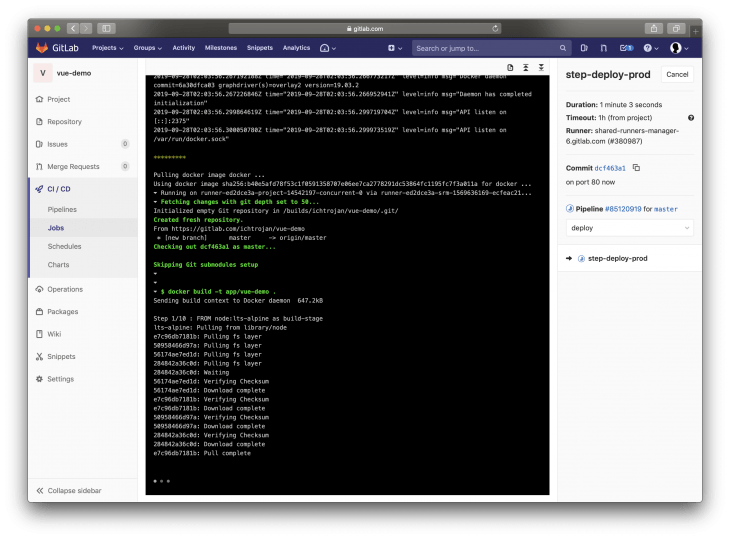 How To Auto Deploy A Vue Application Using Gitlab Cicd On Ubuntu 1804 Logrocket Blog 1406