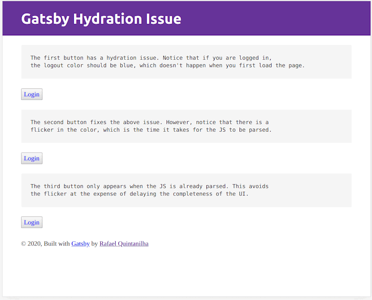 Fixing Gatsby's rehydration issue - LogRocket Blog