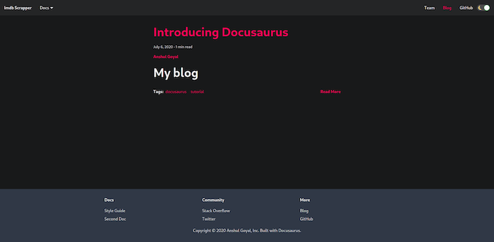 Easy documentation with Docusaurus - LogRocket Blog