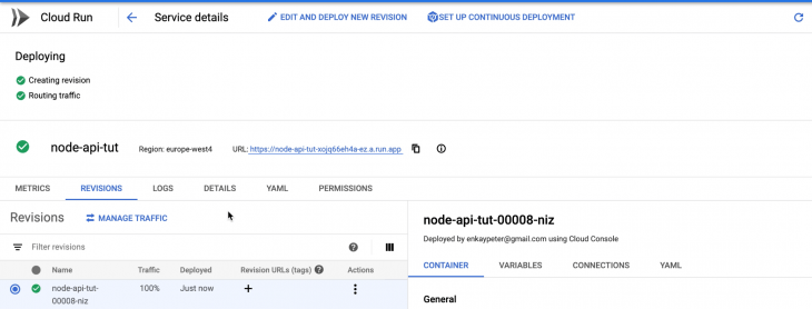 How to deploy a Node API on Google Cloud Run - LogRocket Blog