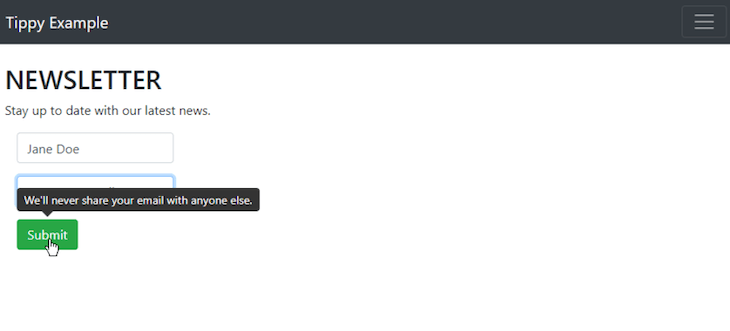 Positioning A Tooltip In React Using Tippy Logrocket Blog