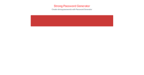 Build a password generator app in React with reusable components ...