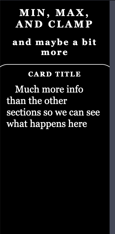 A guide to the min(), max(), and clamp() CSS functions - LogRocket Blog