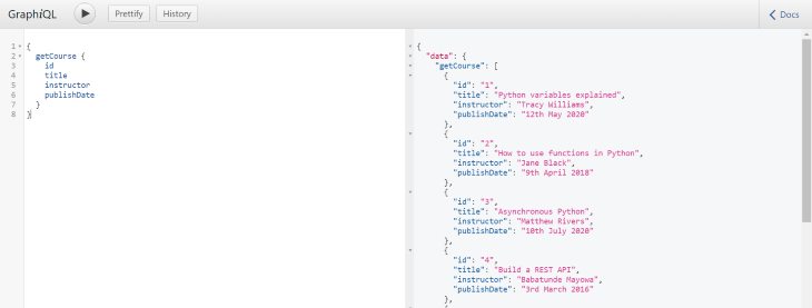 Building a GraphQL server with FastAPI - LogRocket Blog