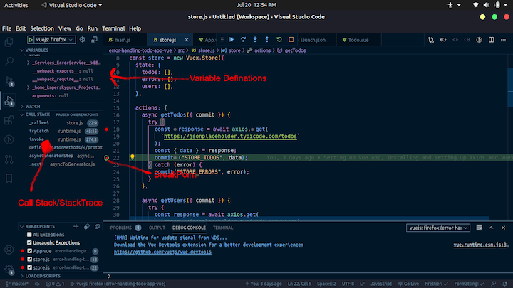 Error Handling Debugging And Tracing In Vuejs Logrocket Blog