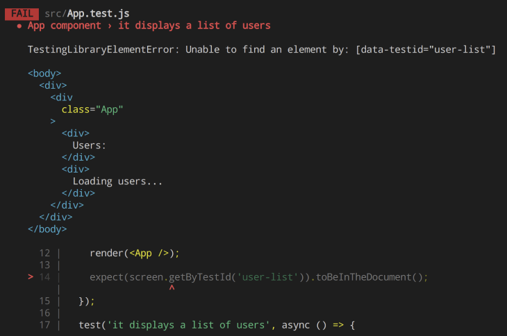 Testing Apps With Jest And React Testing Library