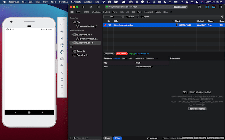 How To Debug Encrypted Network Traffic In React Native Logrocket Blog