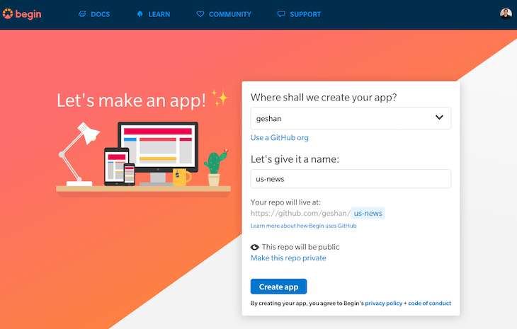 Deploying A Full Stack Nodejs React App For Free With Begin Logrocket Blog