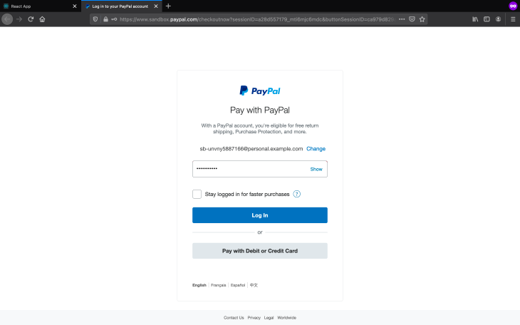 How To Integrate Paypal Payments With React Native Logrocket Blog
