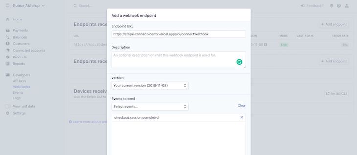 Getting started with Stripe Connect using Next.js - LogRocket Blog