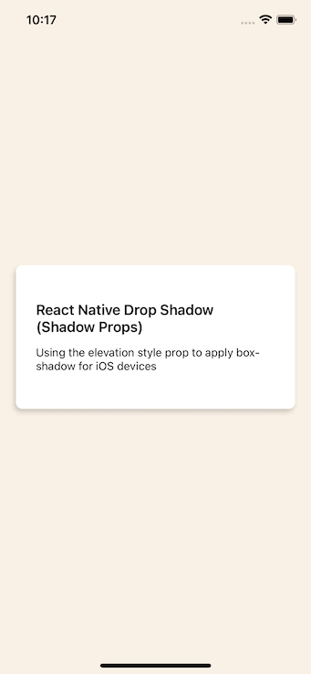 Applying box shadows in React Native - LogRocket Blog