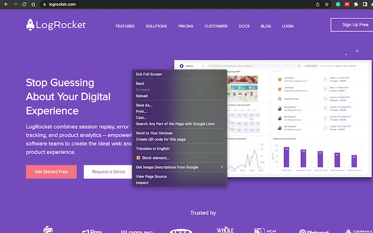Creating a React context menu - LogRocket Blog