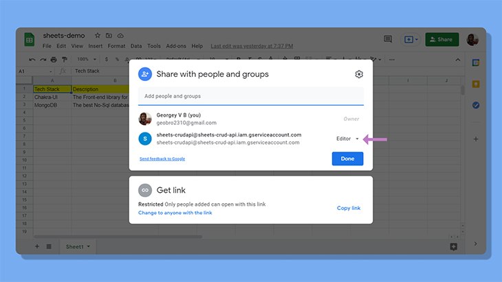 Build a CRUD API using the Google Sheets API - LogRocket Blog
