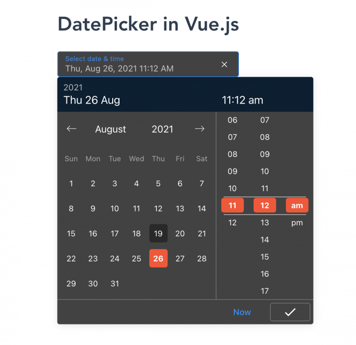 Comparing Vue.js date pickers - LogRocket Blog