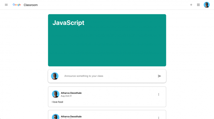 Build a Google Classroom clone with React and Firebase - LogRocket Blog