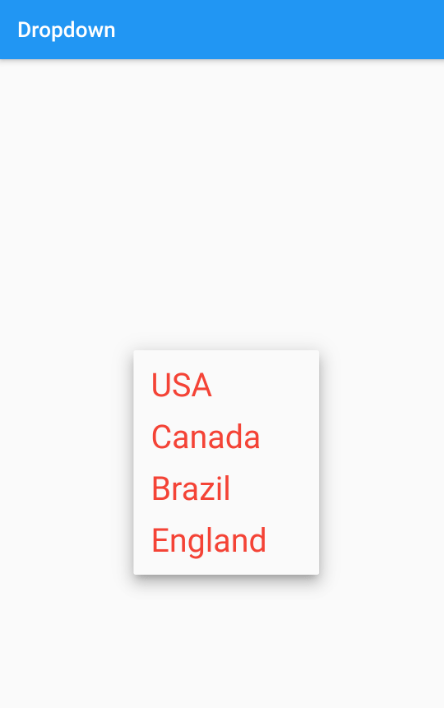 Creating a dropdown list in Flutter - LogRocket Blog