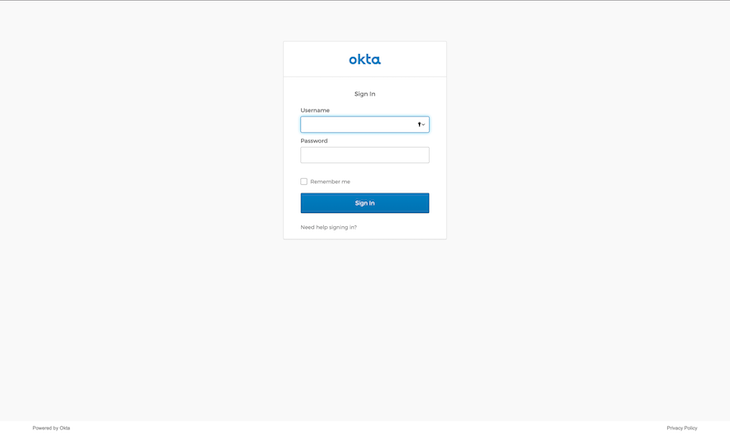 Implementing Okta Authentication In A React App Logrocket Blog