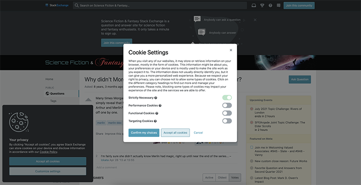 UI/UX best practices for cookie notifications - LogRocket Blog