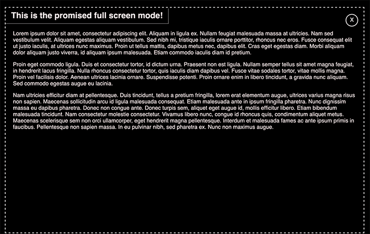 Experimenting with the FullScreen API - LogRocket Blog