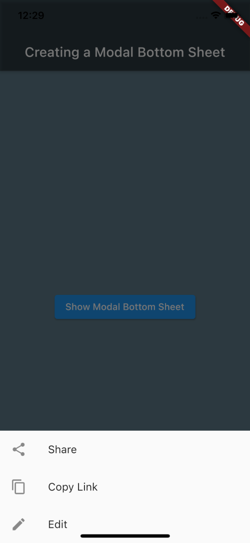 Flutter modal bottom sheet tutorial with examples - LogRocket Blog