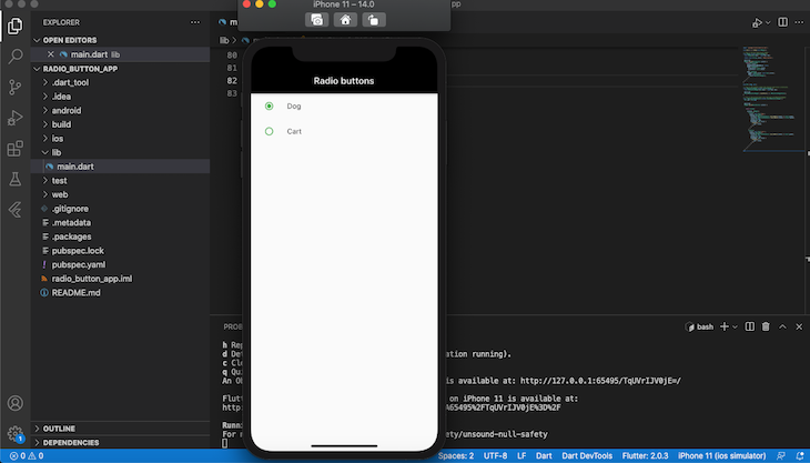 Create and customize Flutter radio buttons - LogRocket Blog