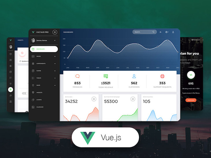 Top 10 Vue admin dashboards - LogRocket Blog