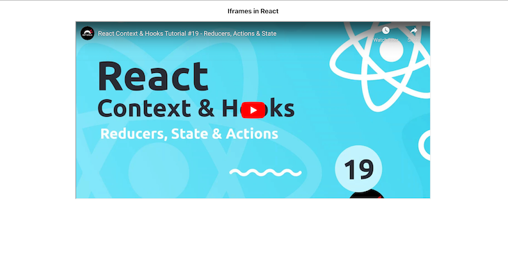 Best practices for React iframes - LogRocket Blog