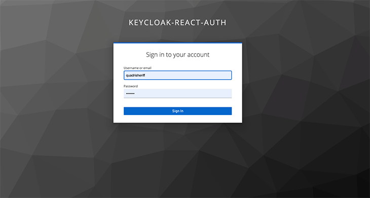 How to implement Keycloak authentication in React - LogRocket Blog