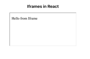 Best practices for React iframes - LogRocket Blog