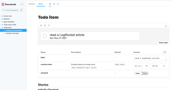 Next-level component showcasing with Storybook controls - LogRocket Blog