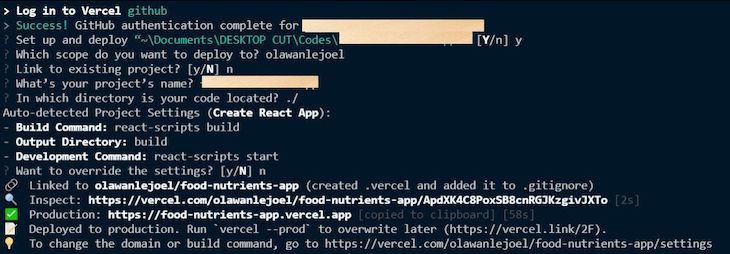 Deploy a React app for free using Vercel - LogRocket Blog
