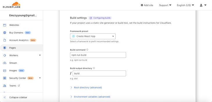 Deploying Your React App With Full Stack Cloudflare Pages Logrocket Blog