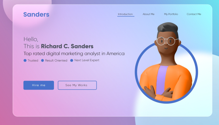 How to create a glassmorphism effect in React - LogRocket Blog