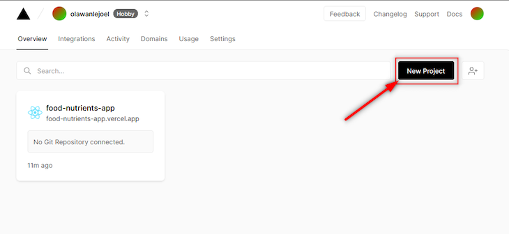 Deploy a React app for free using Vercel - LogRocket Blog