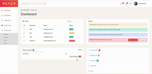 Creating dashboards in React with React Dashboard - LogRocket Blog