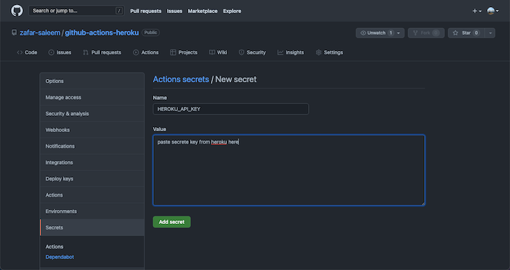 Cicd Pipelines Using React Github Actions And Heroku Logrocket Blog
