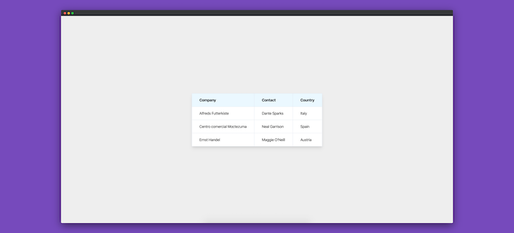 Building a Tailwind CSS table component - LogRocket Blog