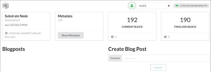 Substrate Blockchain Application With A Custom React Frontend Logrocket Blog