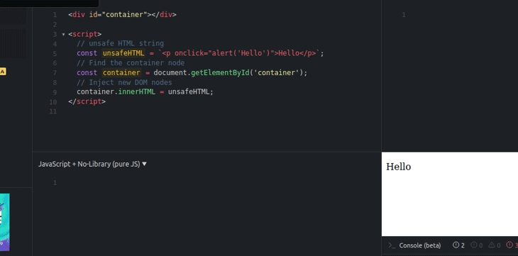 What you need to know about inbuilt browser HTML sanitization - LogRocket Blog