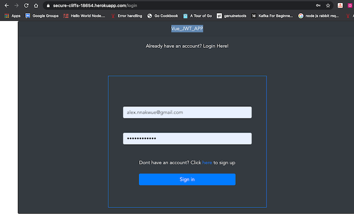 How to implement JWT authentication with Vue and Node.js - LogRocket Blog