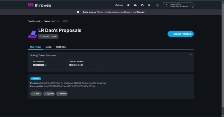How to create a DAO with Next.js and thirdweb - LogRocket Blog