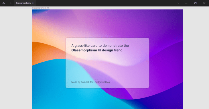 How to implement glassmorphism with CSS - LogRocket Blog
