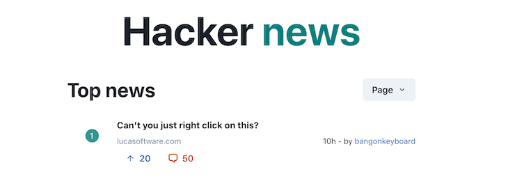 Hacker News client with Chakra UI and Next.js - LogRocket Blog