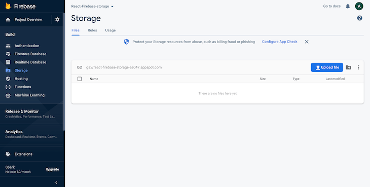 Upload files to Firebase Cloud Storage in Firebase v9 with React ...