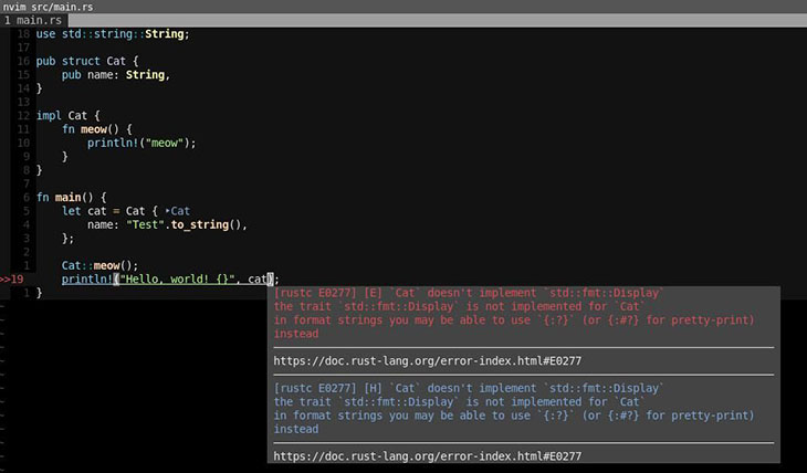 Configuring Vim for Rust development - LogRocket Blog