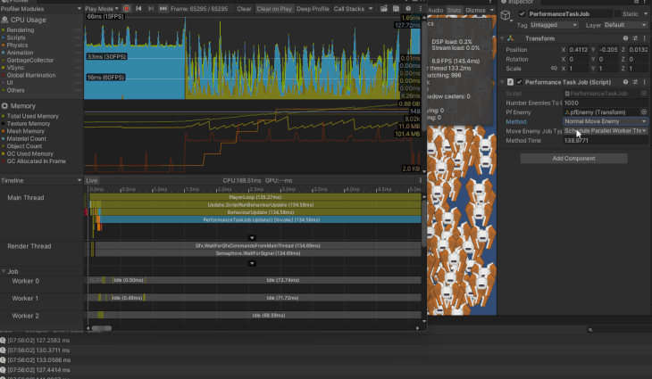 Performance In Unity Async Await And Tasks Vs Coroutines C Job System And Burst Compiler