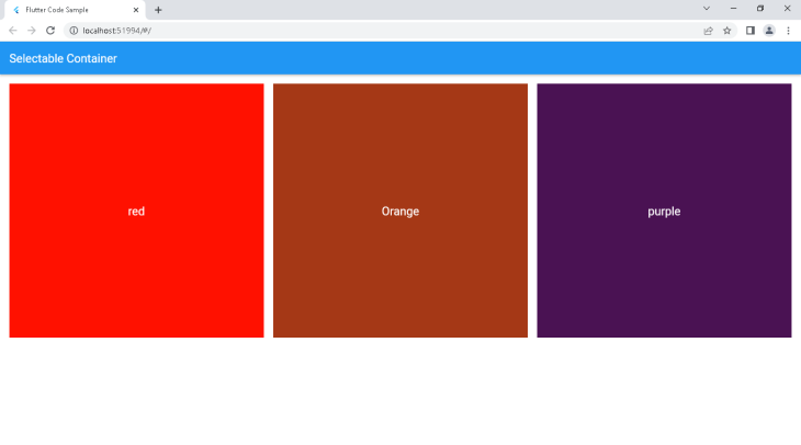 Building selectable containers in Flutter - LogRocket Blog
