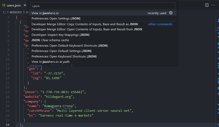 Make Reading Json Easy With Json Hero Logrocket Blog